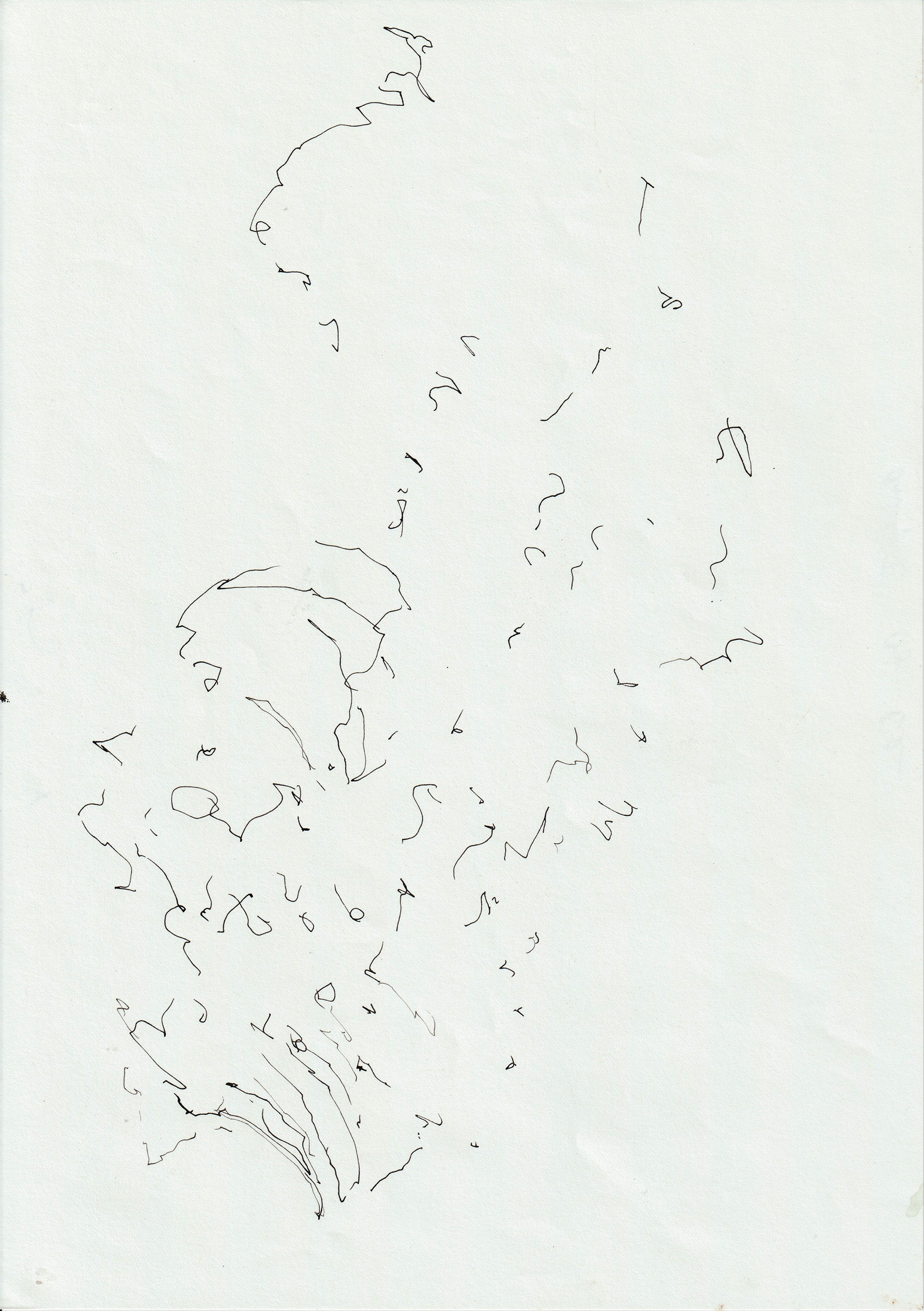 Arriving I | Ripple dip pen and ink line drawing – we are stardust